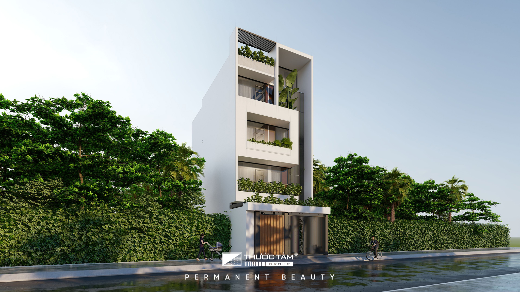 DỰ ÁN NHÀ PHỐ CÁT LÁI - Thiết kế Kiến trúc và Nội thất